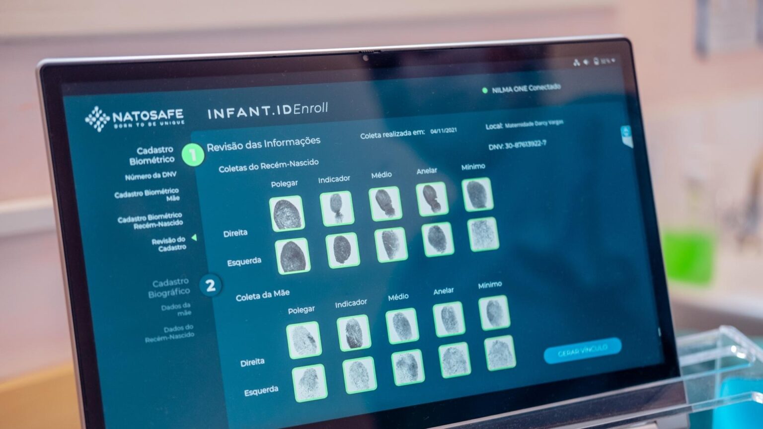 Quais são os tipos de impressão digital? - Infant.ID